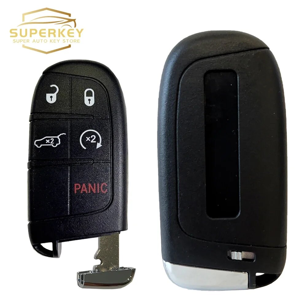 Пульт дистанционного управления SUPERKEY для автомобиля с чипом 433 МГц 4A и лезвием SIP22, 5 кнопок, для Jeep Compass Renegade Trailhawk M3N-40821302