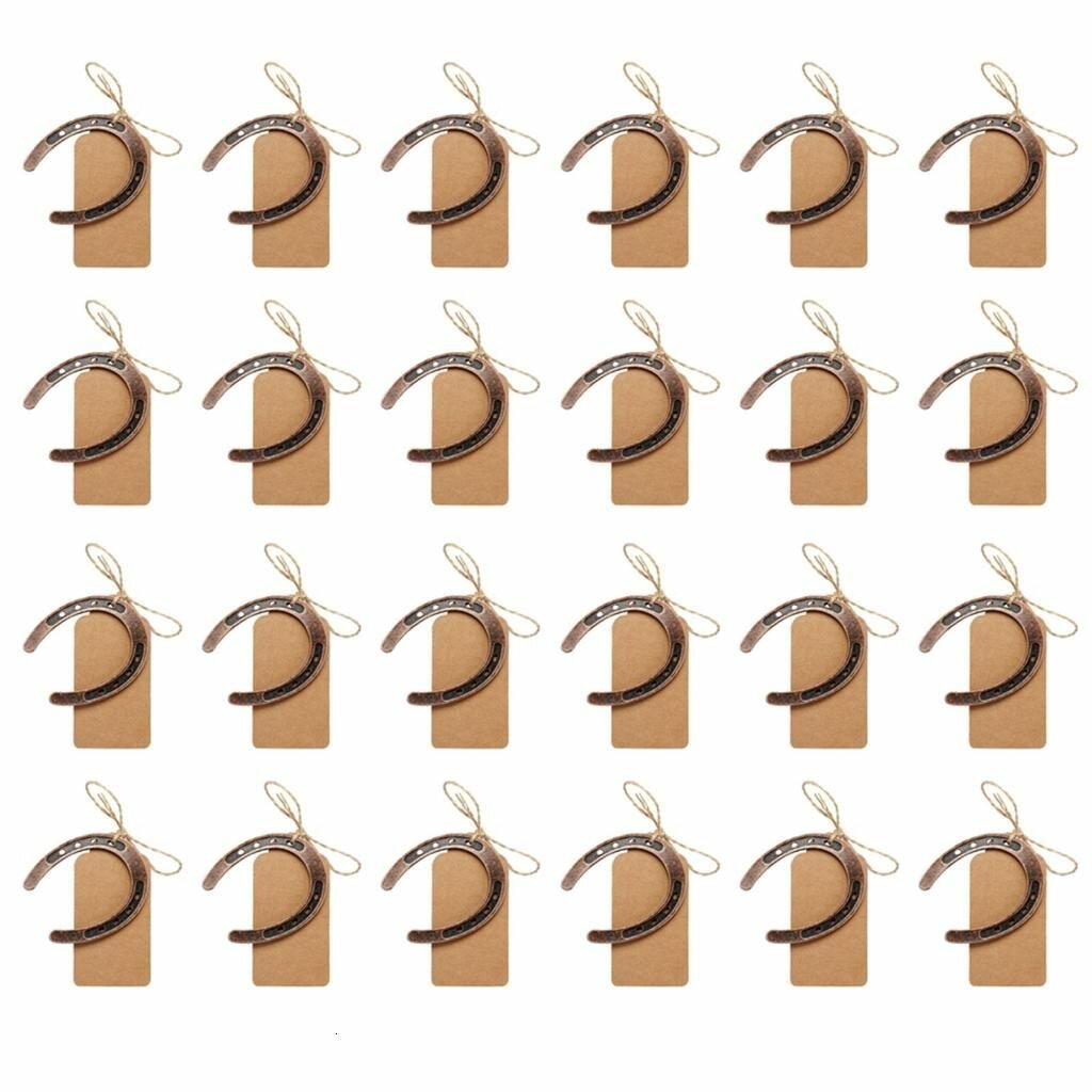 1 комплект из 24 штук, счастливая подкова в стиле ретро, свадебное украшение, этикетка для вечеринки, благодарственный подарок