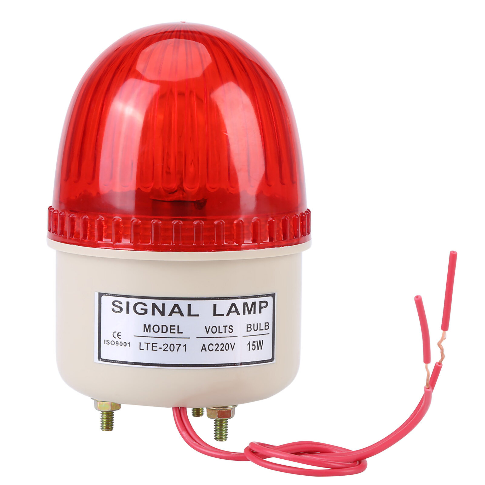 1pc AC 220V 15W Светодиодный флэш -флэш -стробоскоп