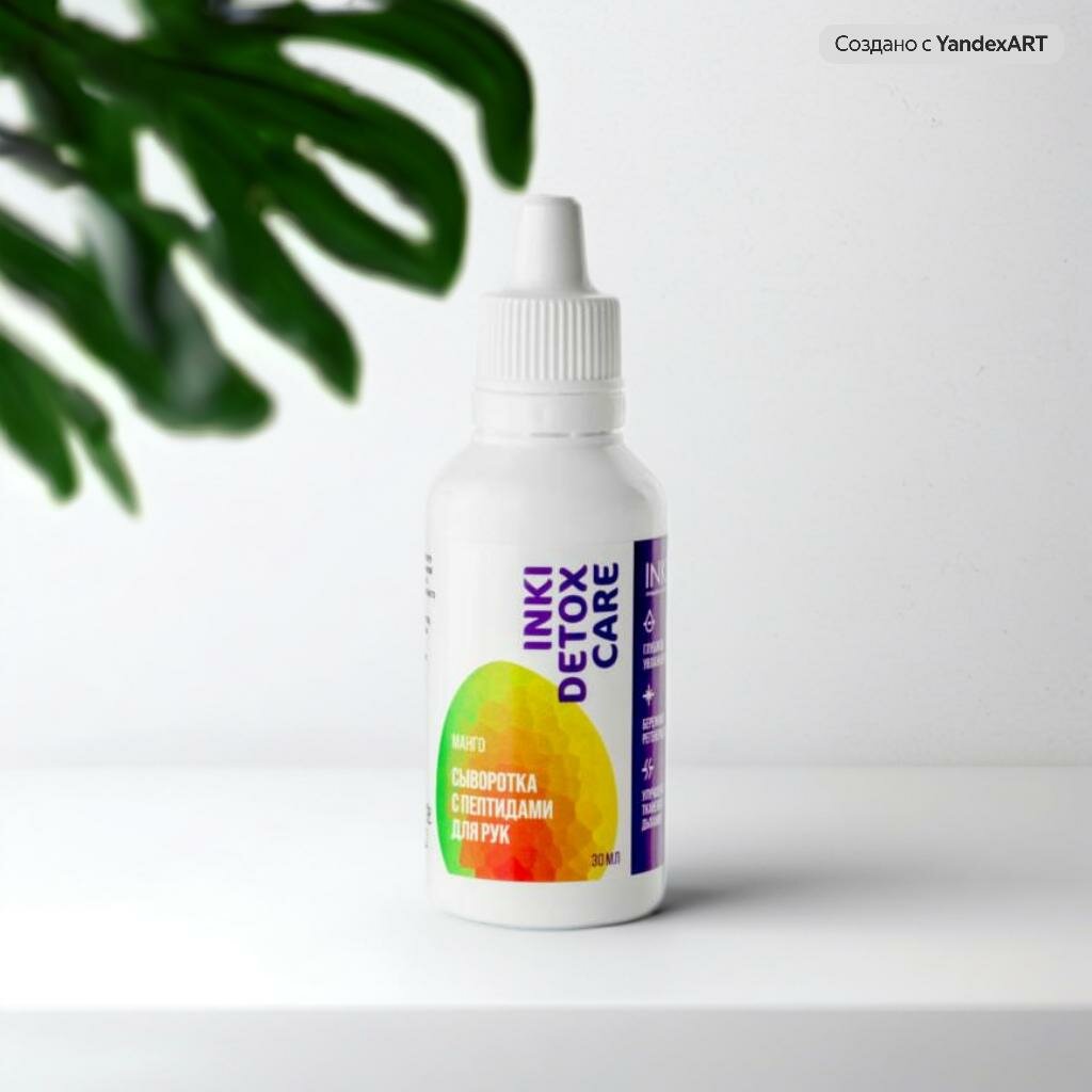 Сыворотка с пептидами для рук Inki Profi "Манго", серия детокс, 30 мл