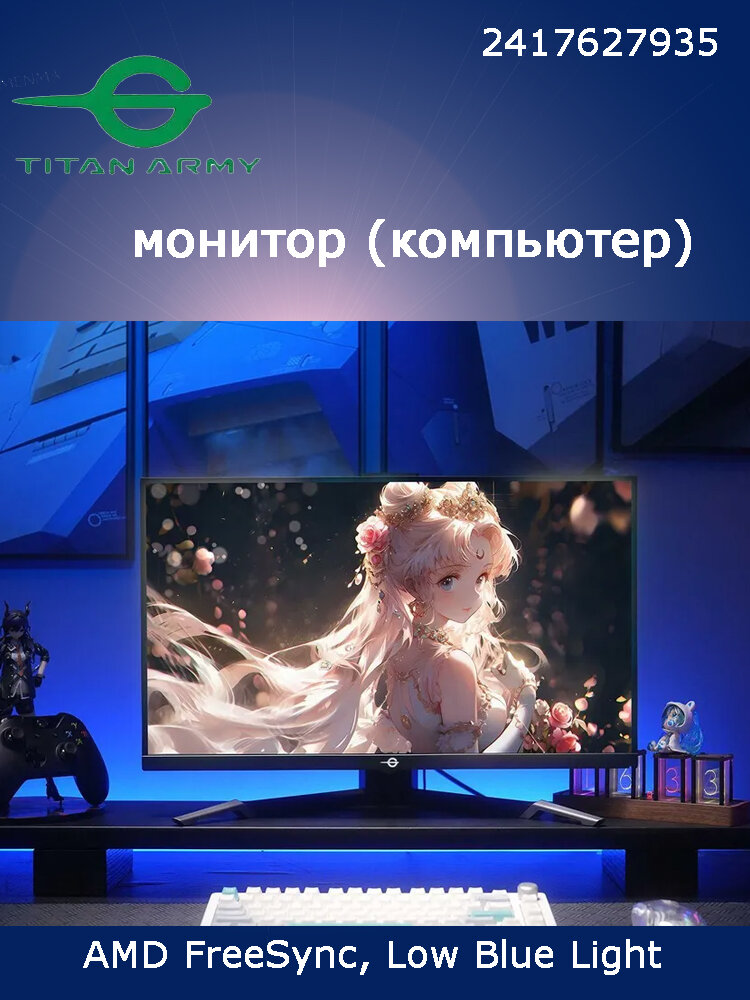 Titan Army 24.5" Монитор P25M2S, черный