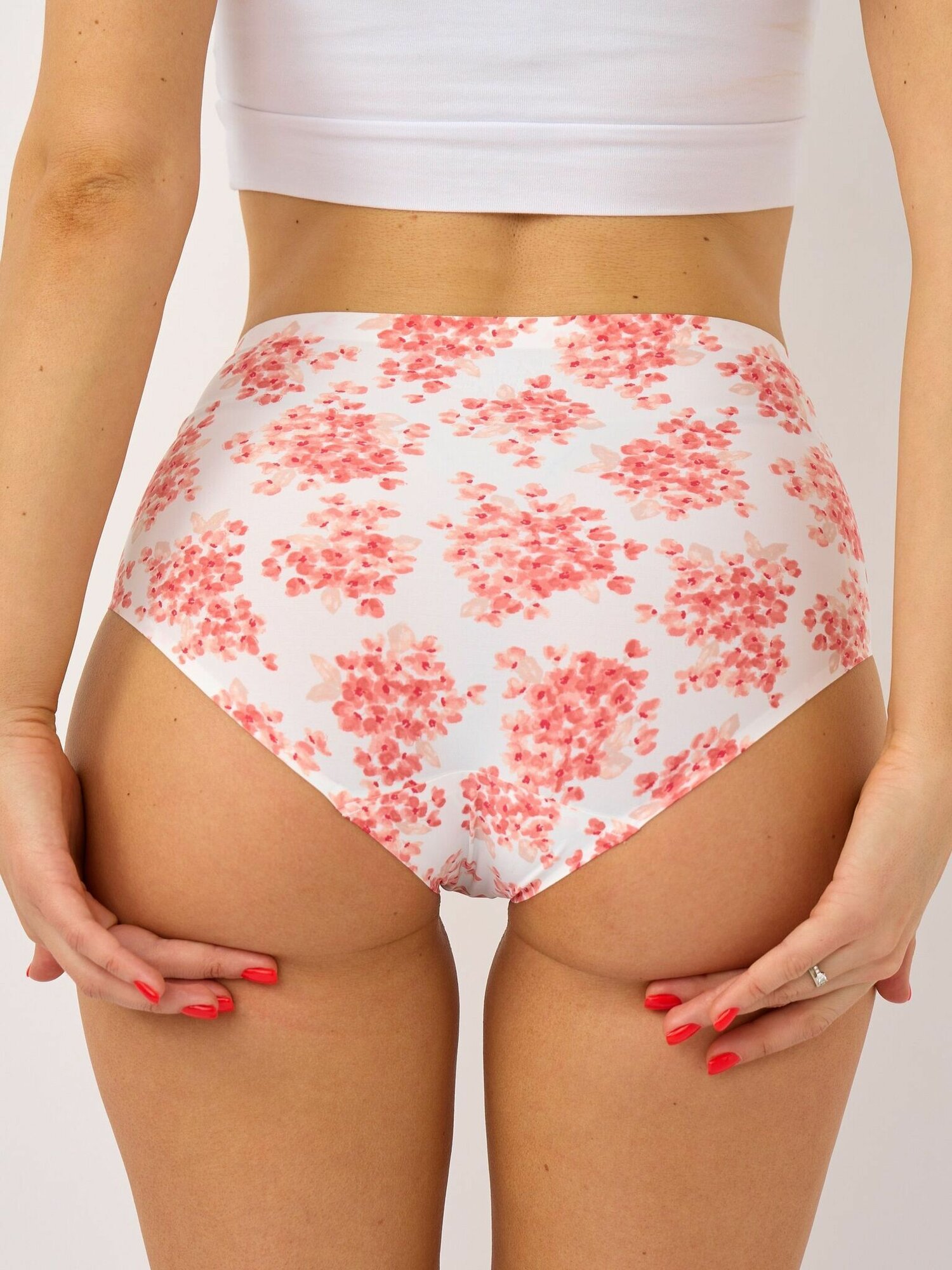 Трусы Бесшовные трусики в цветочек