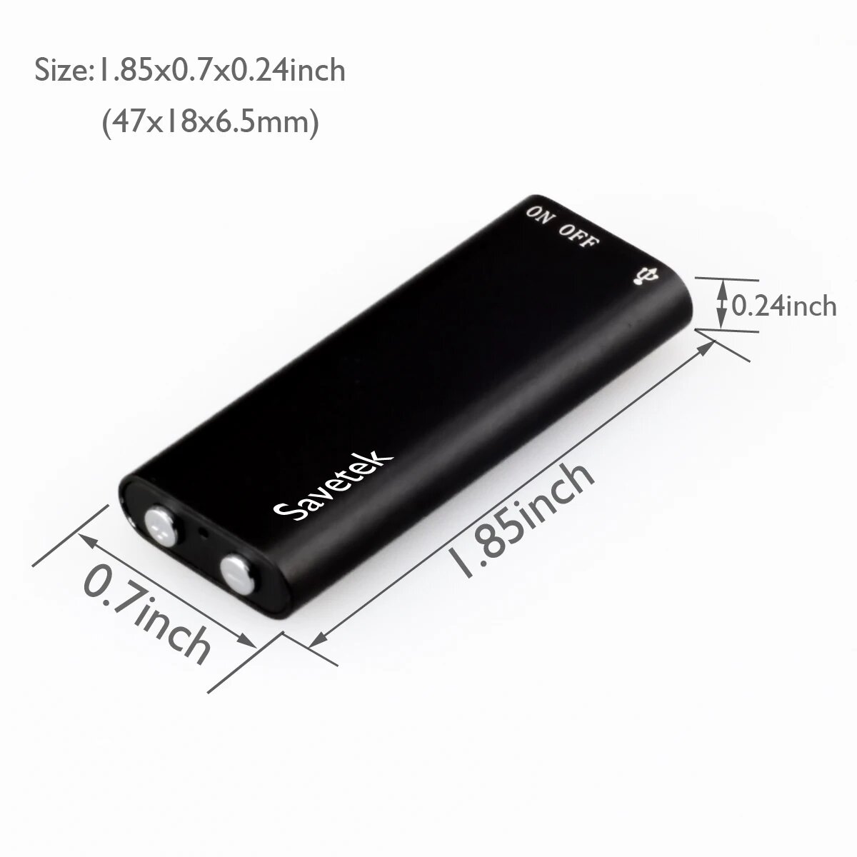 Savetek Мини диктофон USB 8 ГБ — фото 1