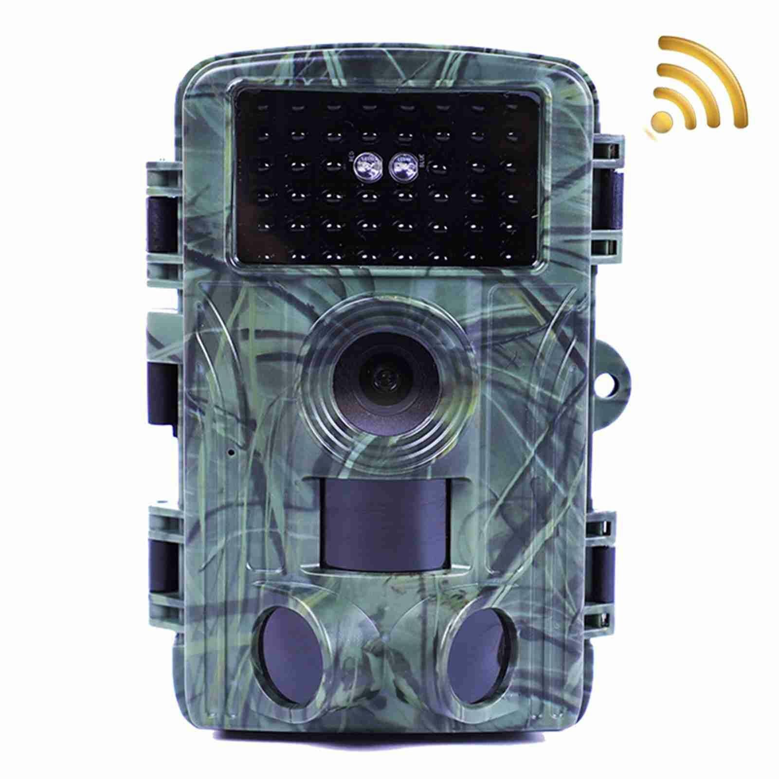 4K 60MP WiFi Trail Camera Night Vision Водонепроницаемая охотничья камера с 2-дюймовым экраном для наружного наблюдения за дикой природой