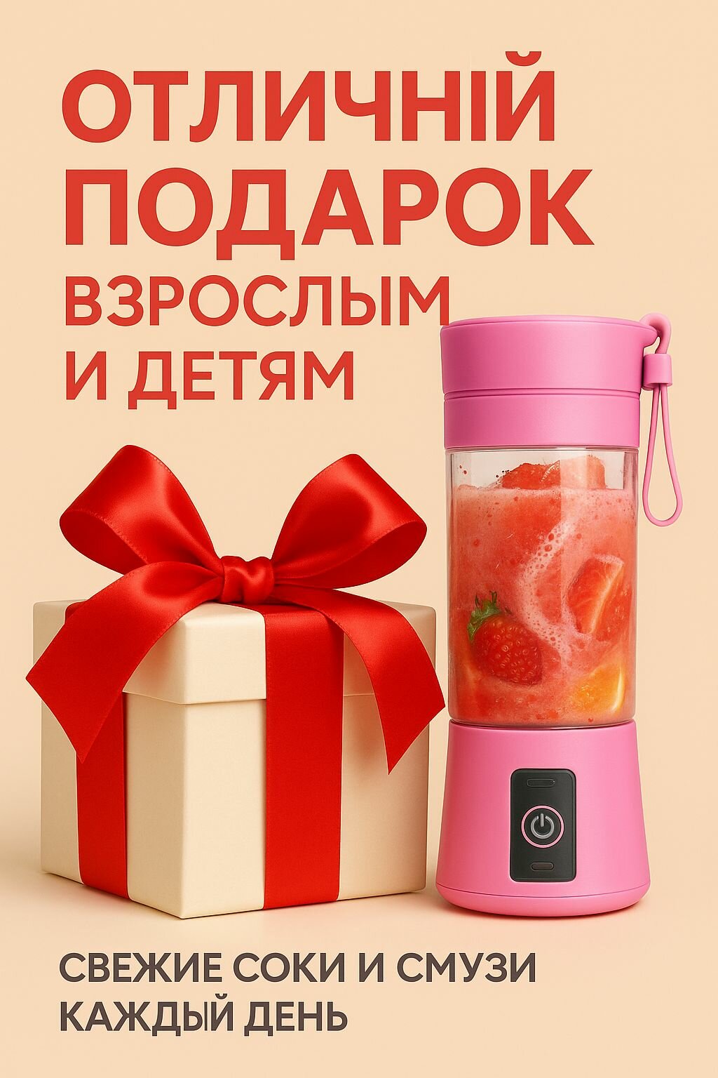 Беспроводной USB блендер для дома, работы, прогулок и спортзала