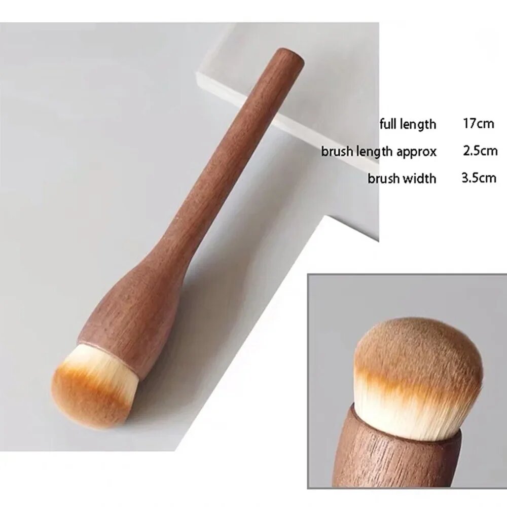 Кисть для макияжа, 17см, коричневый орех, Handle Color: 6