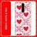 Чехол на Xiaomi Redmi Note 8 Pro / Сяоми Редми Нот 8 Про с принтом "Hearts and r...