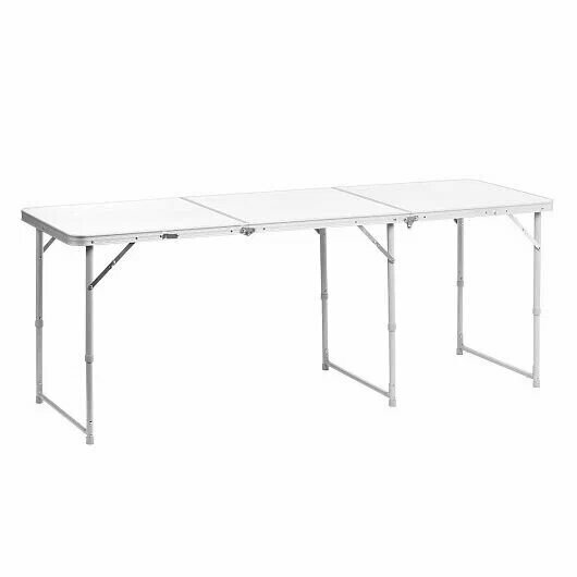 Стол складной трехсекционный 180х60х70 (алюм) без чехла (Т-N-625-A) NISUS (Тонар)