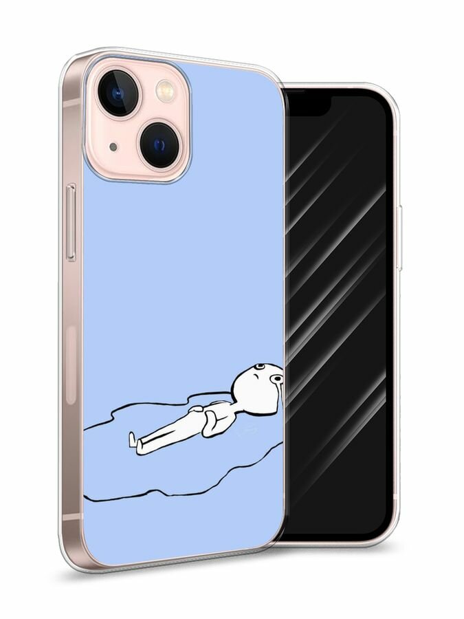 Чехол на Apple iPhone 13 mini / Айфон 13 мини с принтом Плачущий 1