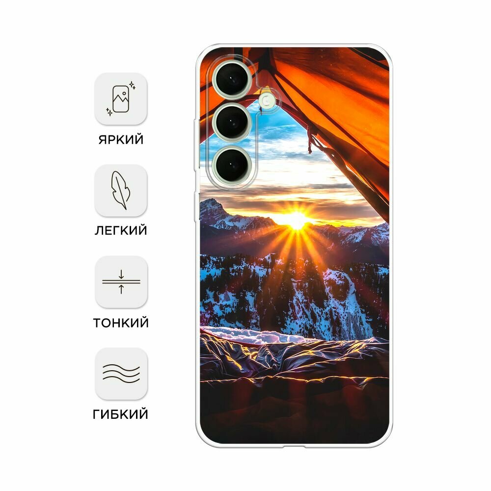 Чехол на Samsung Galaxy S25 Plus / Самсунг S25 Плюс с принтом "Горы 7" — фото 1