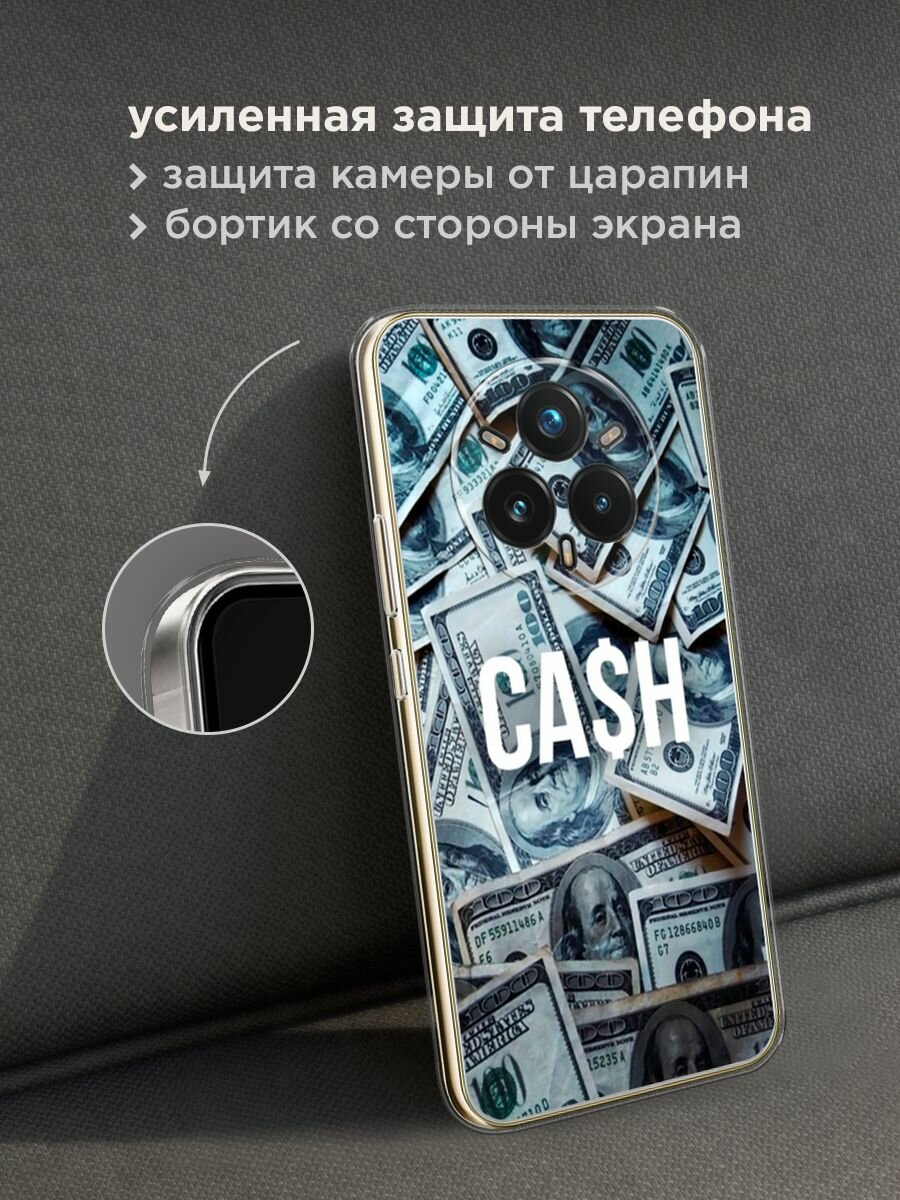 Силиконовый чехол на Realme 14 Pro+ / Реалми 14 Про+ с принтом "Cash" — фото 1