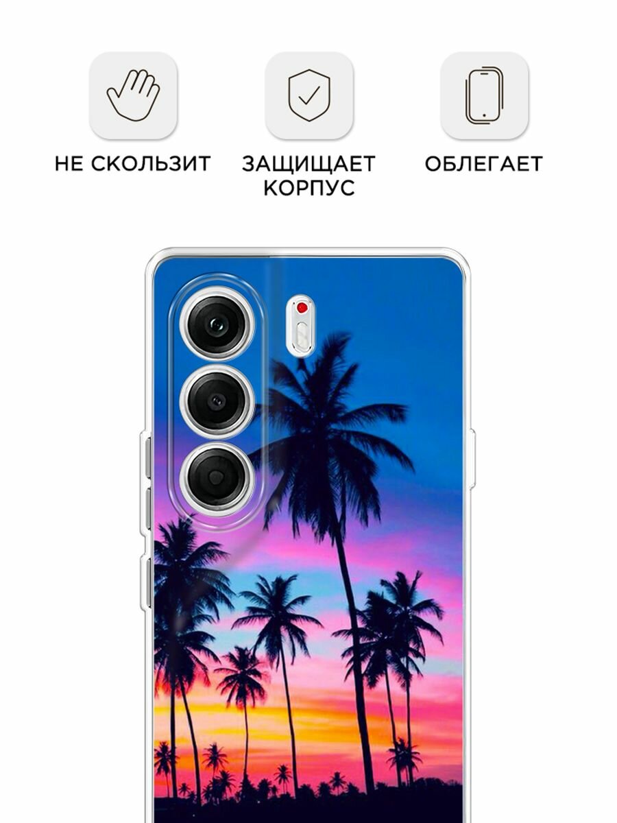 Чехол на Tecno Camon 40 Pro / Текно Камон 40 Про с принтом "Закат 5" — фото 1