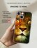Чехол на Apple iPhone 13 mini / Айфон 13 мини с принтом "Лев арт 8"