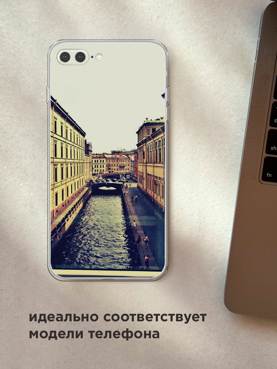 Чехол на Apple iPhone 7 Plus / Айфон 7 Плюс с принтом "Санкт-Петербург" — фото 1