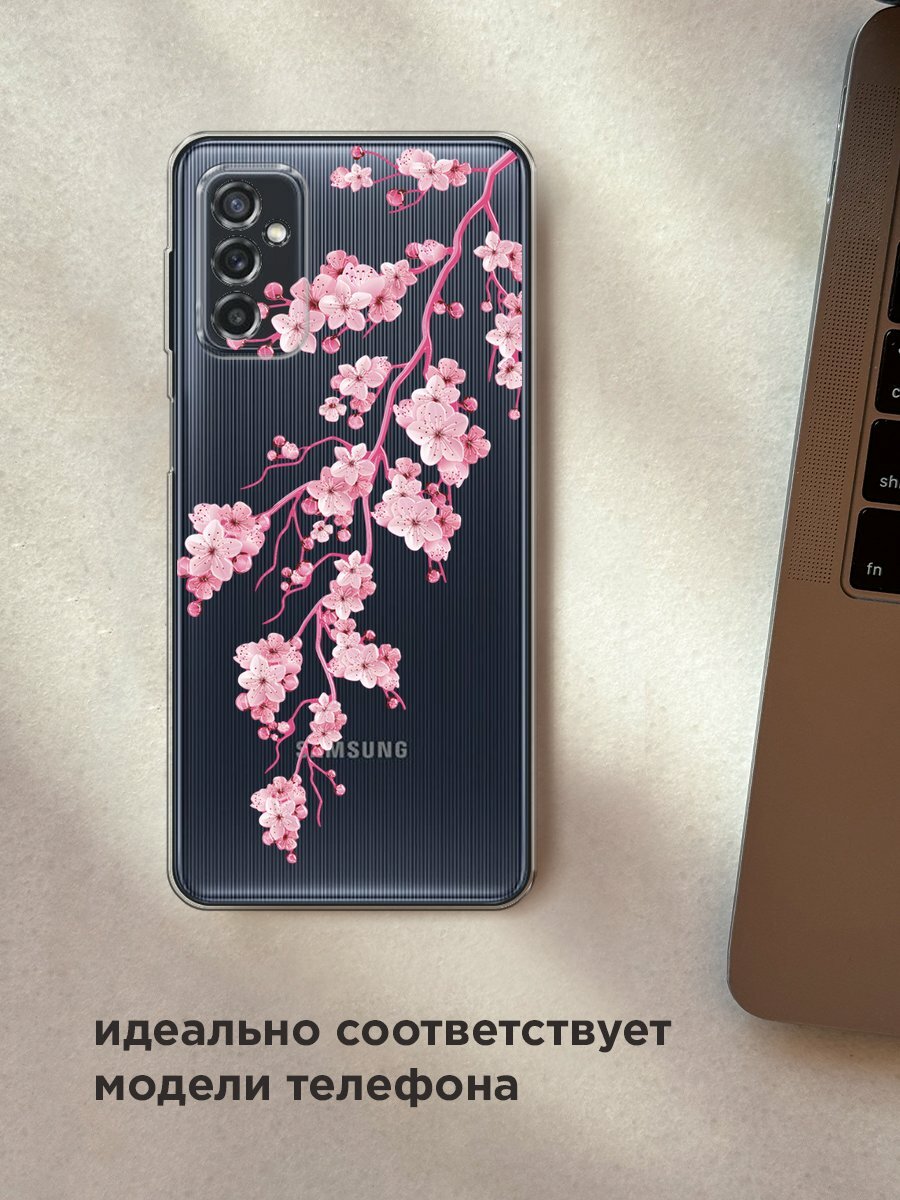 Чехол на Samsung Galaxy M52 / Самсунг Галакси M52 с принтом "Ветка сакуры 2" — фото 1