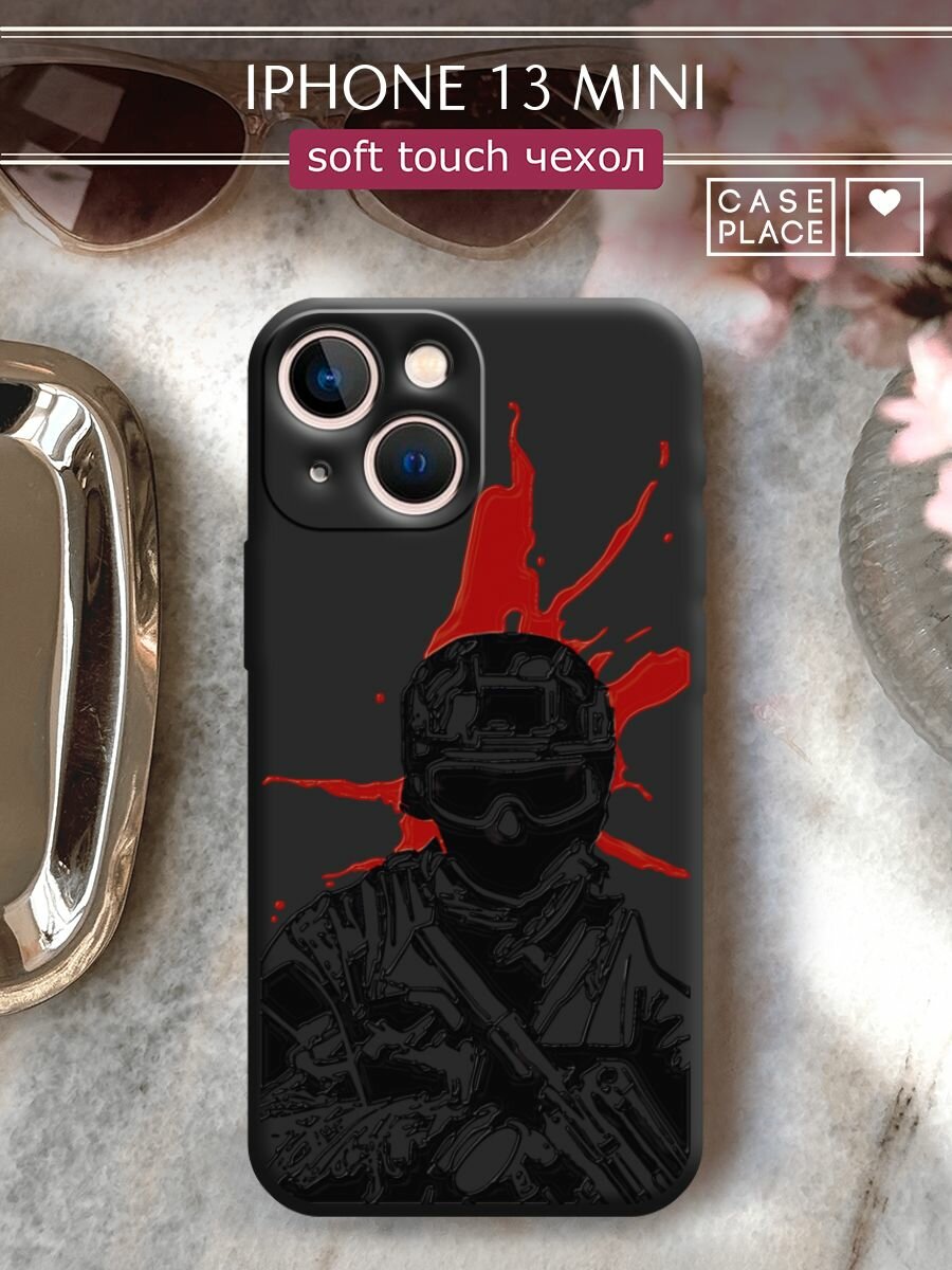 Чехол на Apple iPhone 13 mini / Айфон 13 Мини с принтом "Воин 2"