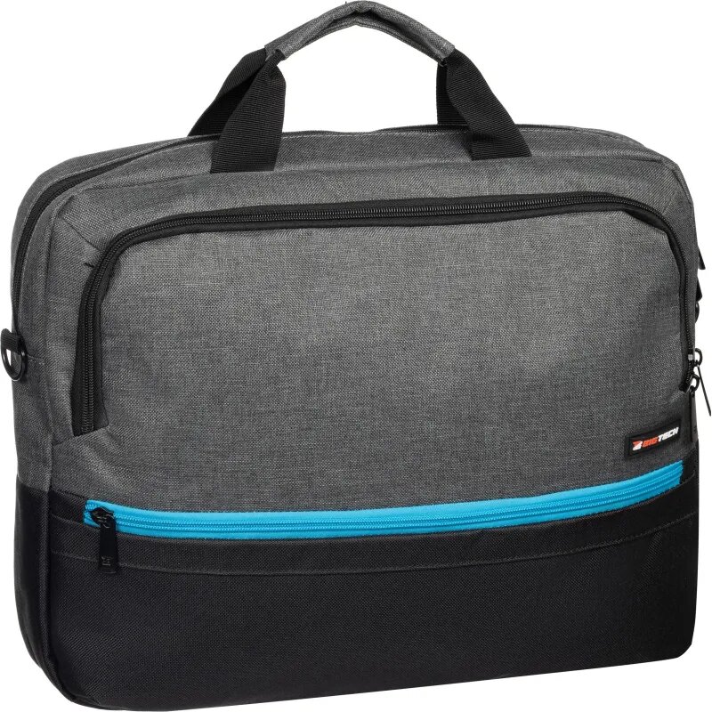 Сумка для ноутбука BigTech Special 15.6 LB-BT-02BKGR, черно-серый