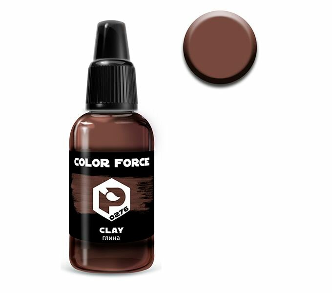 Краска для моделей Color force, водный акрил, Глина (Clay), матовая, 18 мл