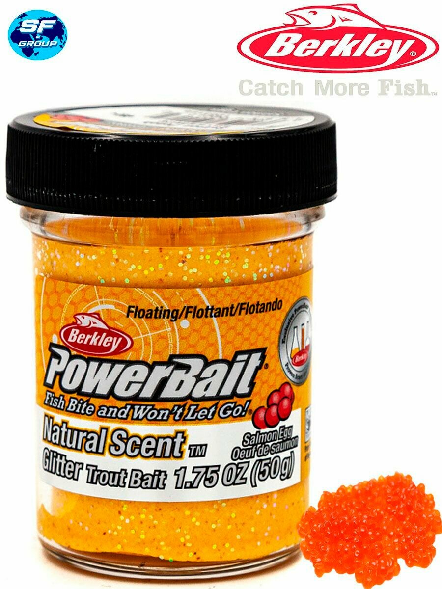 Паста Berkley PowerBait Natural Scent Trout Bait Salmon Egg 50g