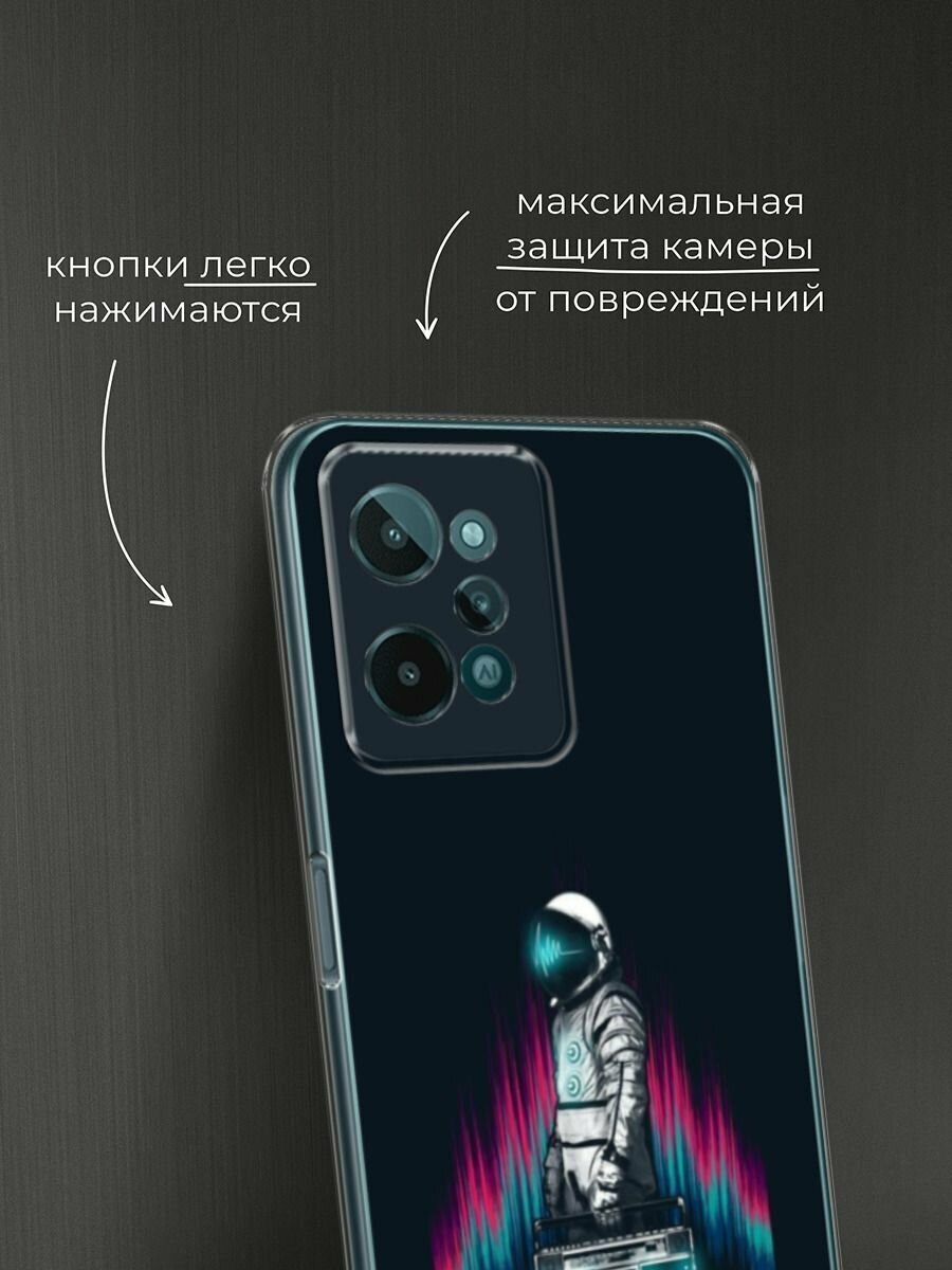 Чехол на Realme C31 / Реалми C31 с принтом "Космическая вечеринка" — фото 1