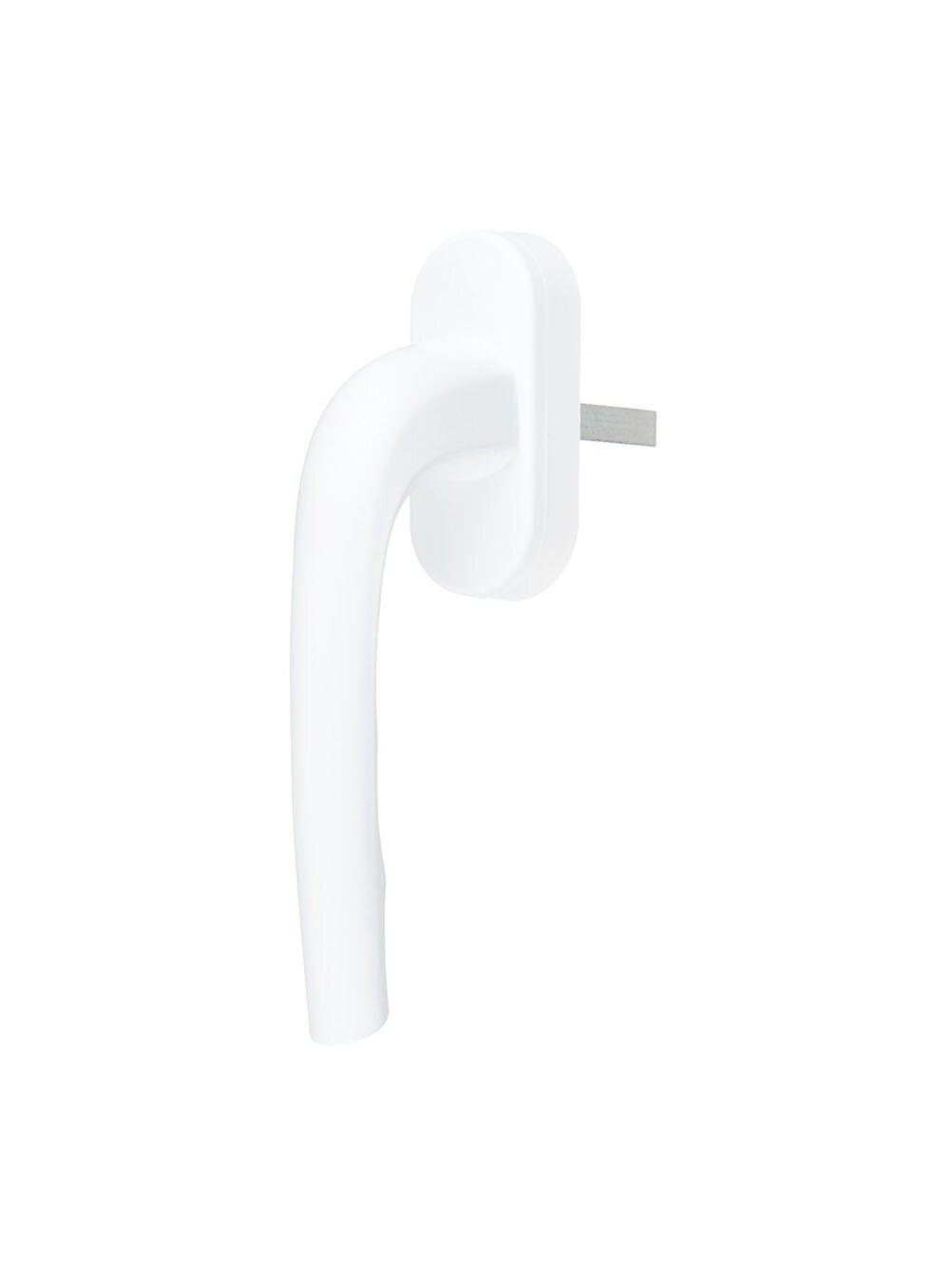 Ручка оконная белая металл Фантазия