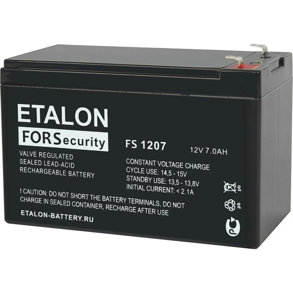 Аккумулятор ETALON FS 1207 (12 В; 7 Ач) Etalon Battery 00-00006401