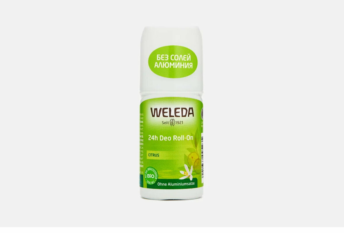 Дезодорант WELEDA Citrus, без отдушек, 24-часовая защита, 50 мл