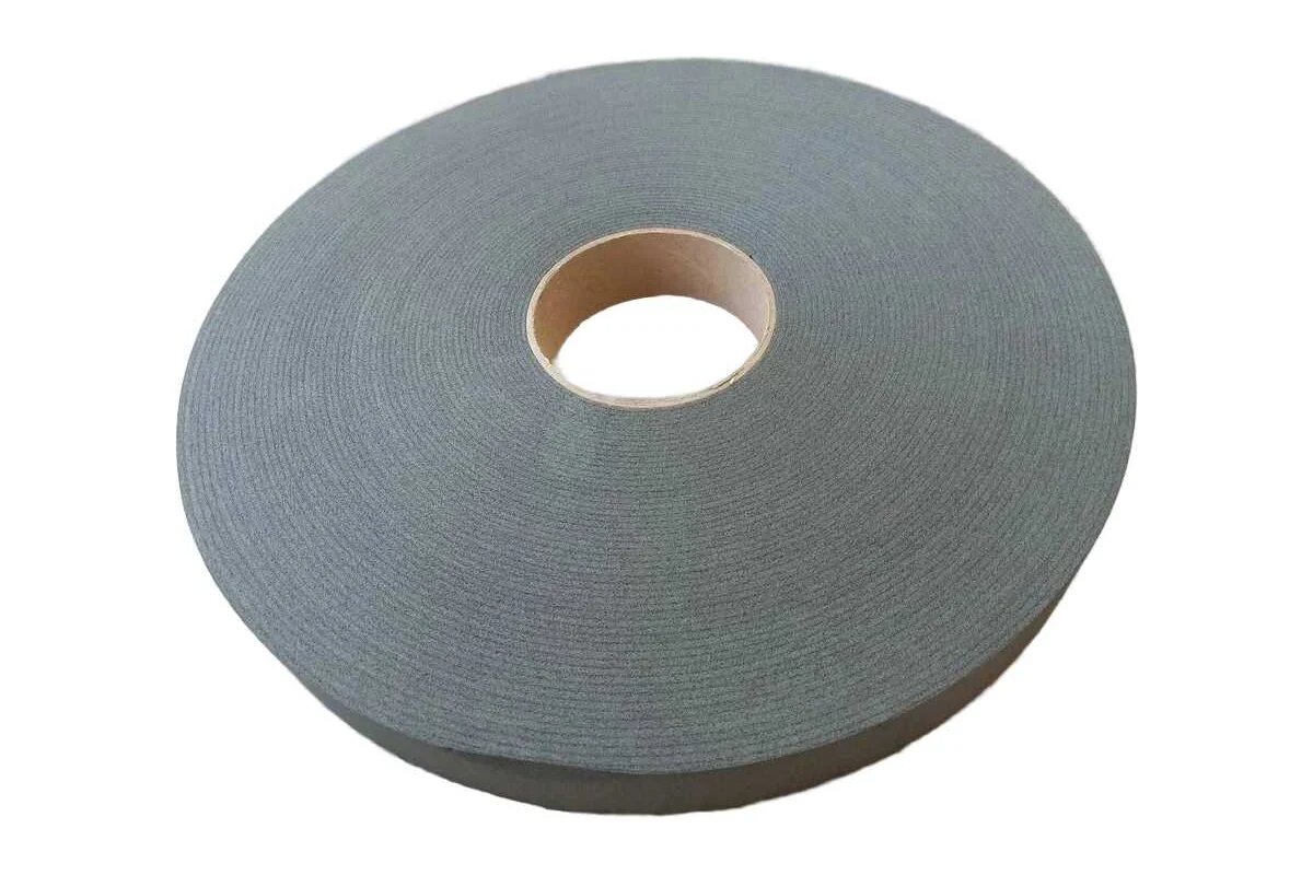 Биком демпферная уплотнительная самоклеящаяся лента 50 мм × 30 м × 3 мм серого цвета 600576
