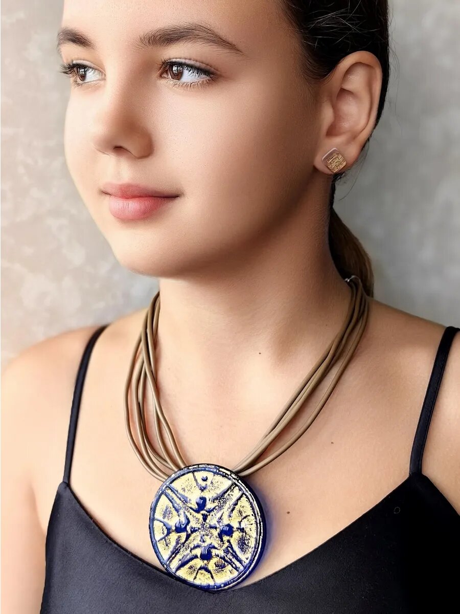 Колье, стекло, муранское стекло