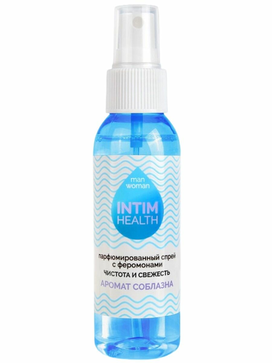 "Аромат соблазна" Парфюмированный спрей с феромонами "Intim Health" для нижнего белья и тела, 95мл.