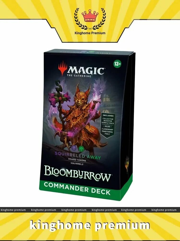 Magic: The Gathering Bloomburrow Commander Deck - Squirreled Away (100-Card Deck, 2-Card Collector Booster Sample Pack + Accessories)(Английский)