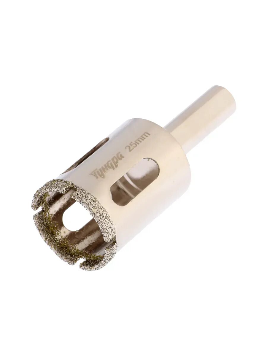 Сверло алмазное по стеклу и керамике 25х65 мм