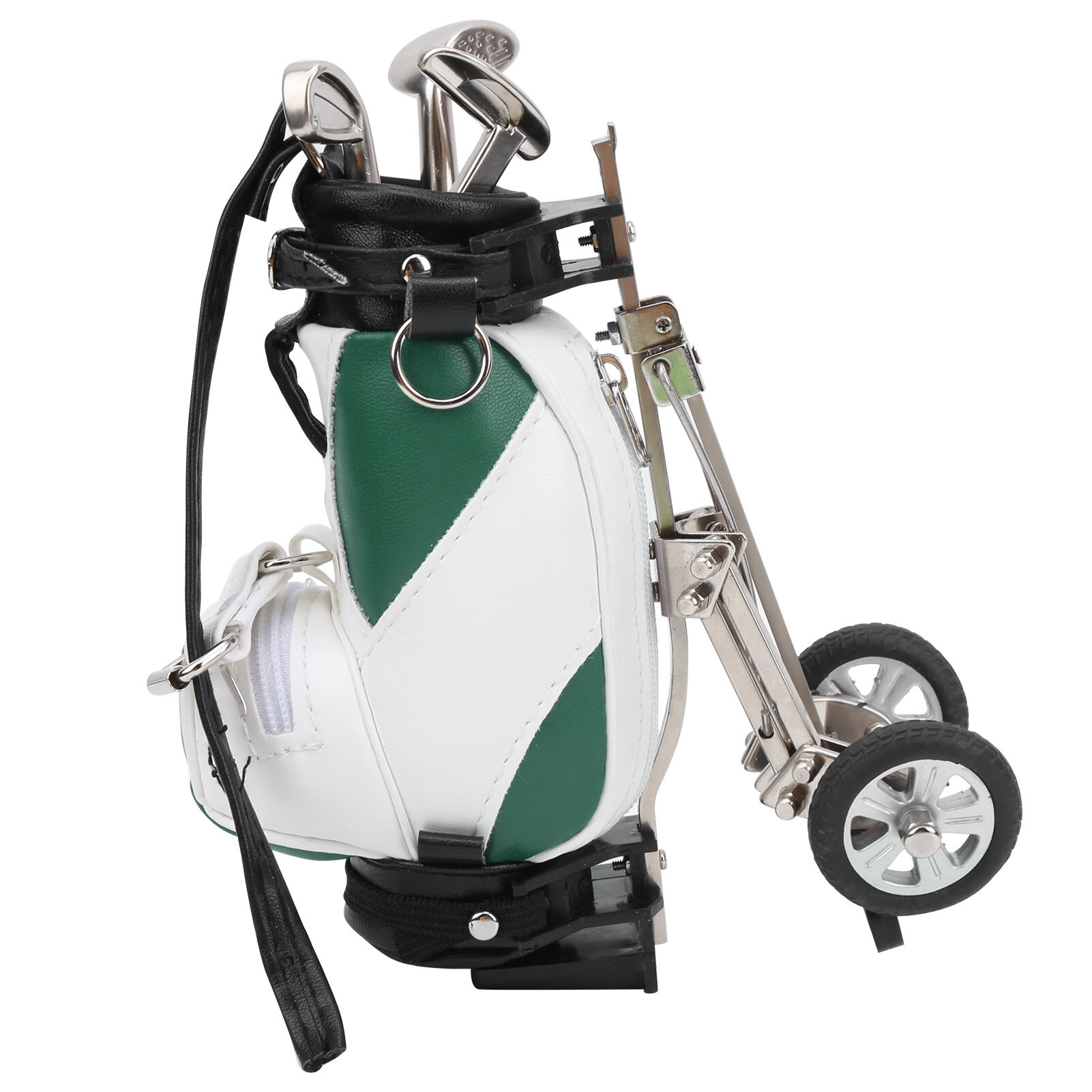 Настольный набор для гольфа с 3 шариковыми ручками и мини-сумкой из цинкового сплава, стильный подарок для офиса и дома