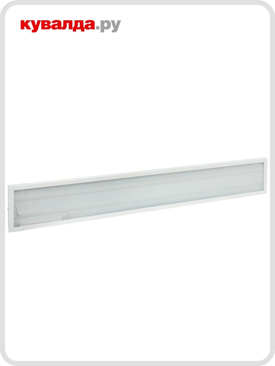 Потолочный светодиодный светильник IEK ДВО 6568-Р 6500К 36Вт Призма