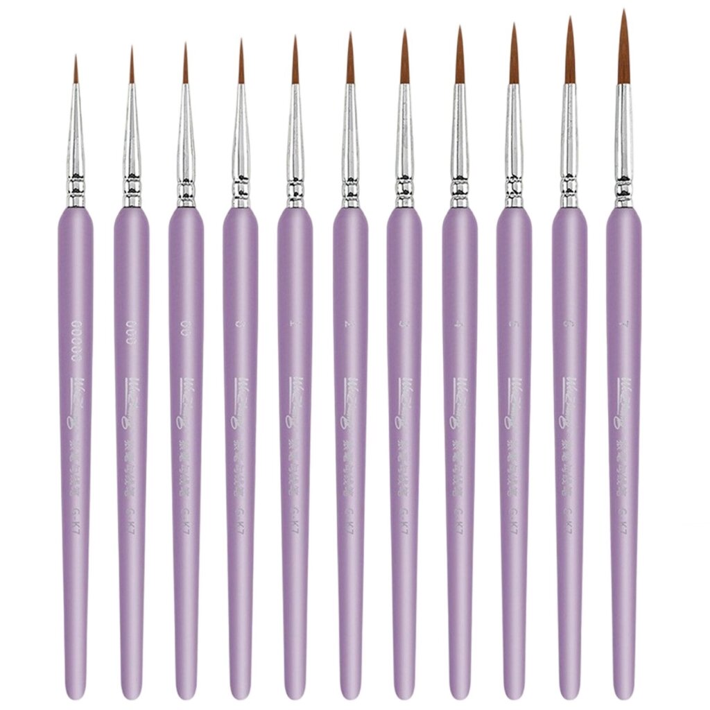 Миниатюрная Кисточка для Акриловой Акварельной Гуашевой Масляной Росписи Лица Масштабная Модель