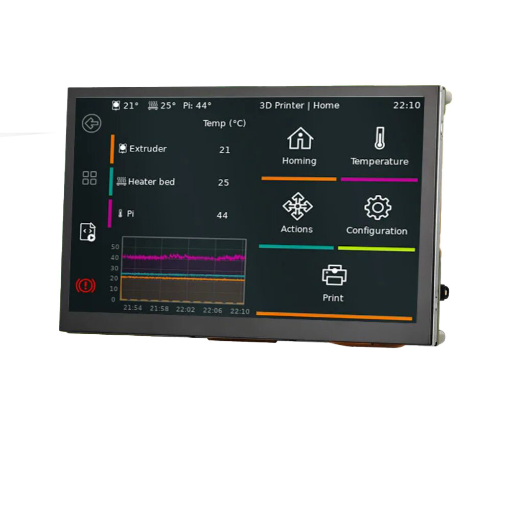 FLY HDMI7 LCD HDMI-дисплей с сенсорным экраном Klipper для самостоятельного изготовления деталей 3D-принтера VzBoT, аксессуары для Raspberry Pi Fly Pi