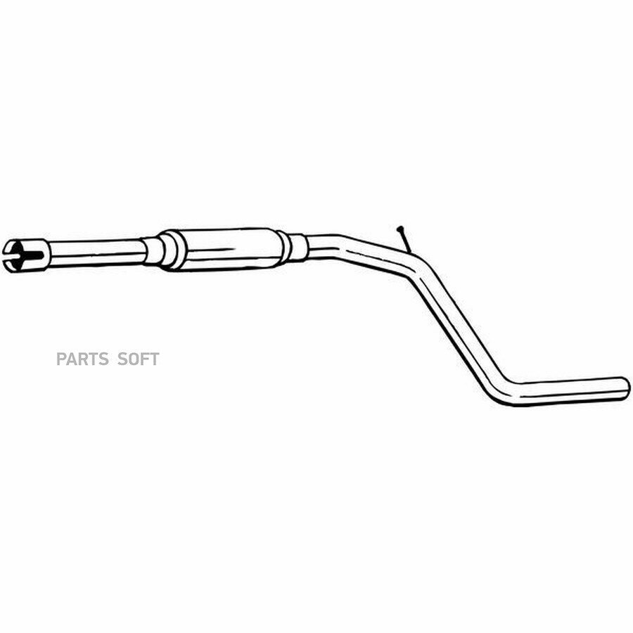 Резонатор RENAULT SANDERO 1.4/1.6 от официального дистрибьютора, BOSAL, артикул 281957
