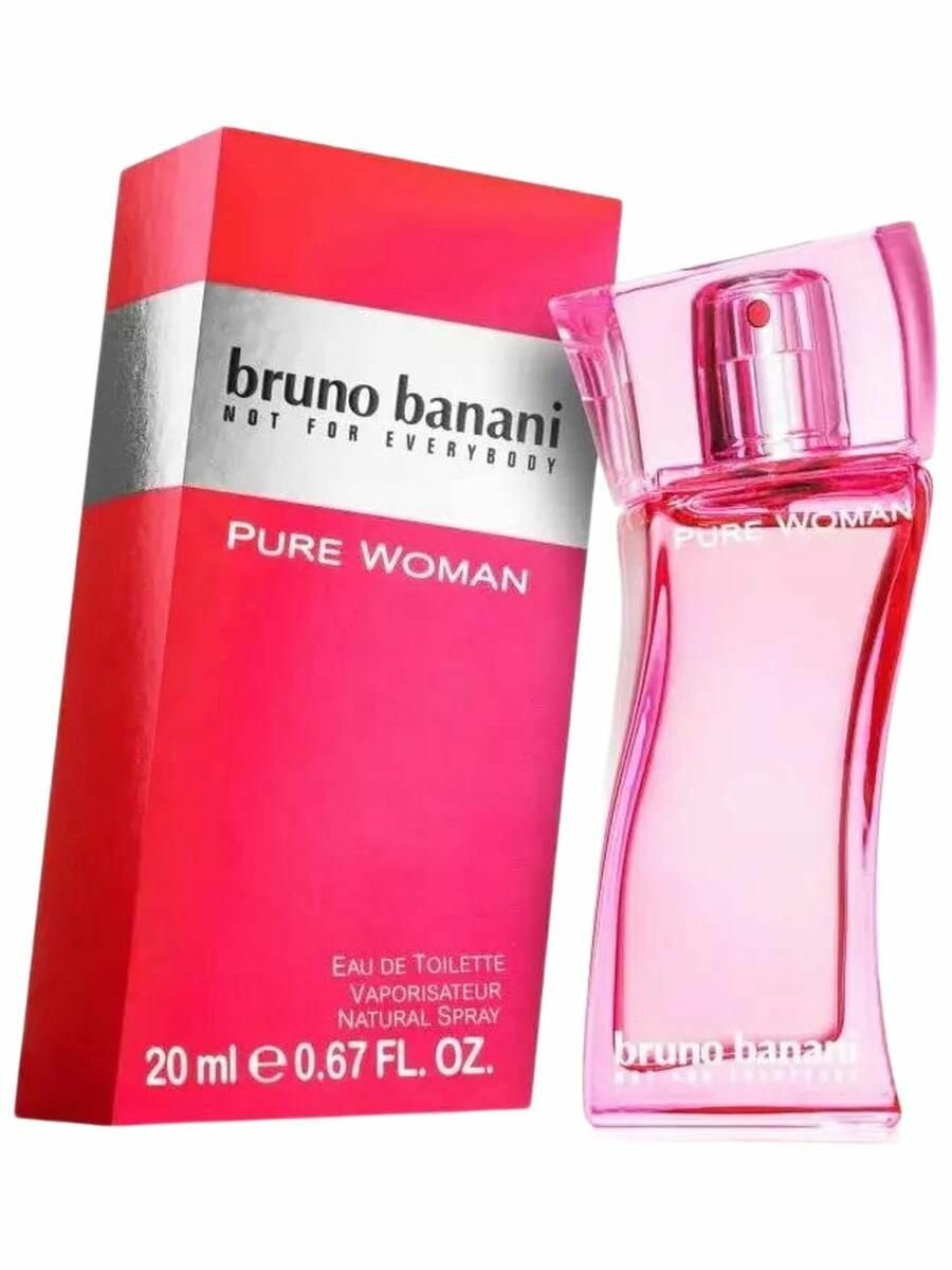 Туалетная вода Bruno Banani "Pure Woman", женская, 20мл, фруктово-цветочная