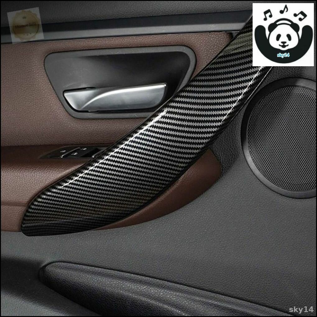 Карбоновая накладка для BMW 3 серии F30/F31, 3GT F34, 4 серии F36 (2012-2018), комплект из 4 штук, стиль карбон, без доп