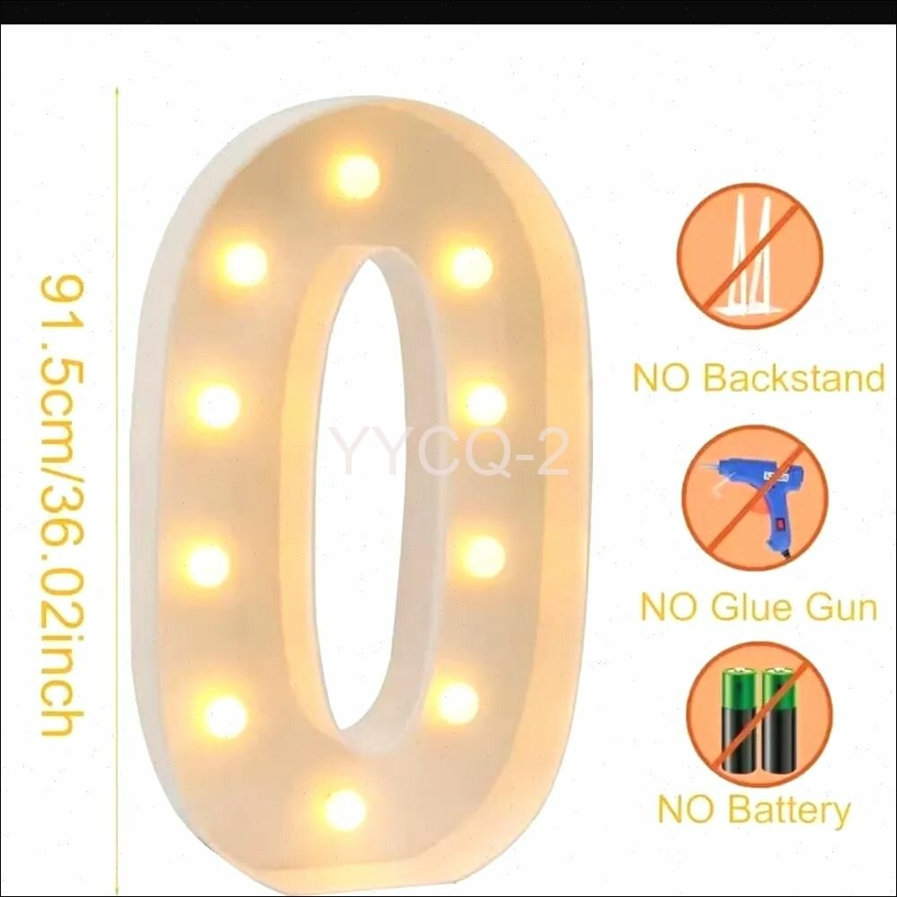 Гигантская светодиодная гирлянда для помещений, 91,5 см, 1 шт.