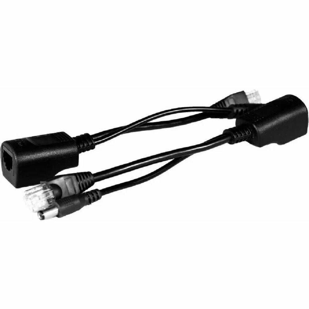 Пассивный комплект инжектор + сплиттер для передачи PoE по кабелю Cat 5e.
