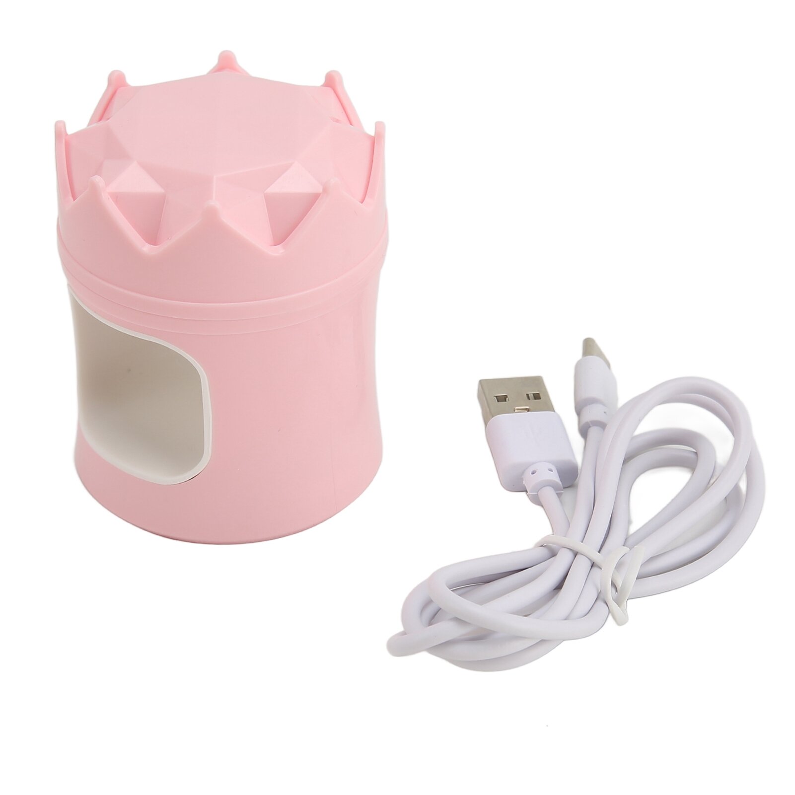 Мини-лампа для сушки геля для ногтей, 6 шт, мягкий свет, портативная сушилка для геля для ногтей, розовая