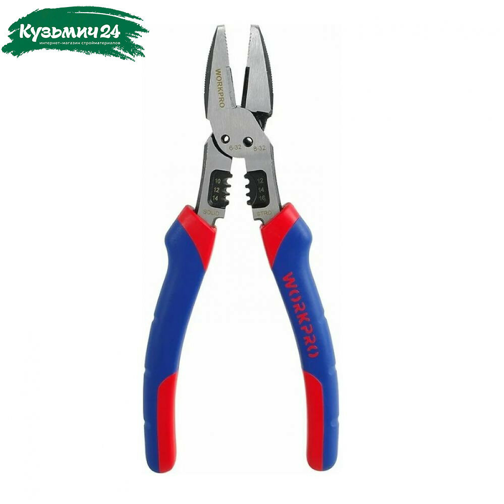 Плоскогубцы универсальные Workpro 200 мм WP231085