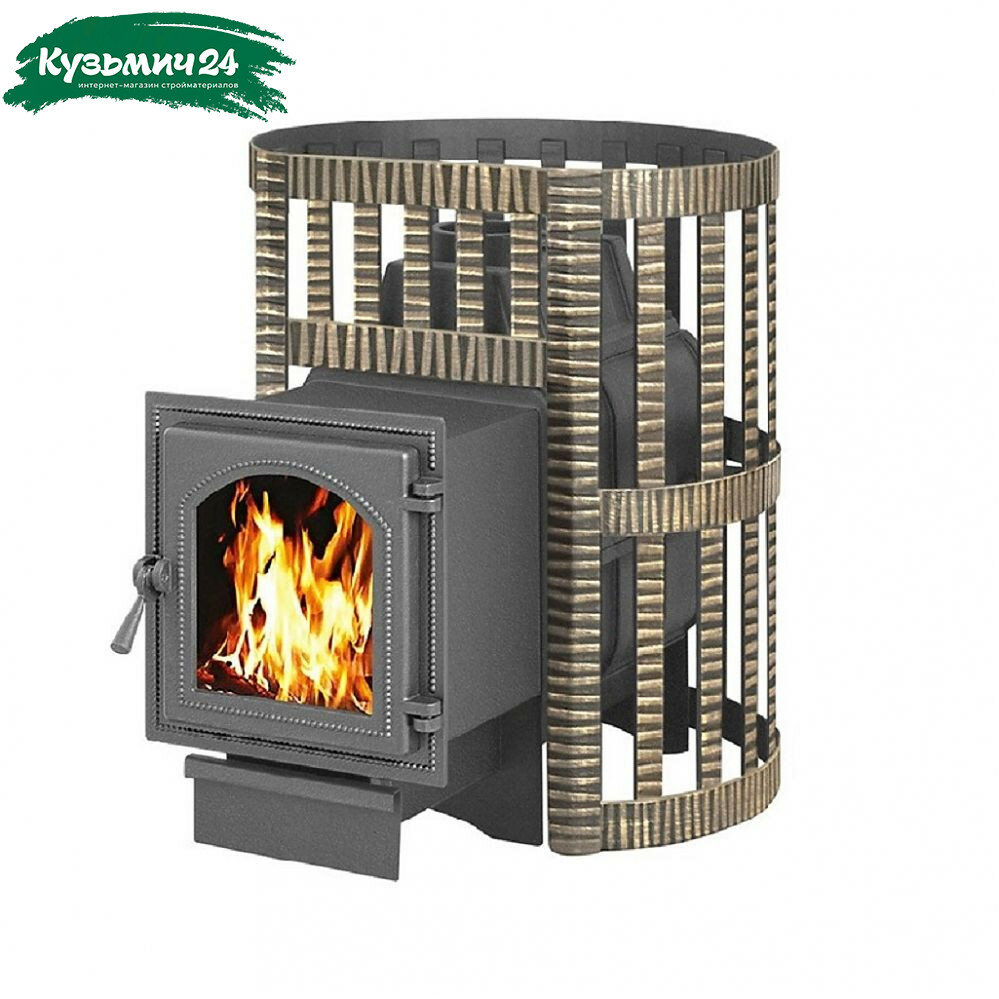 Печь для бани Везувий Легенда Ковка 16 дверка 270, 16 кВт, d 115, до 16 куб. м , 1 шт.