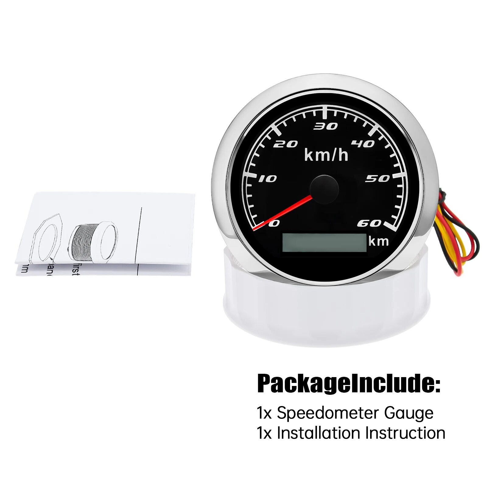 Изготовленный на заказ универсальный 85-мм GPS-спидометр, цифровой датчик 30 60 120 NO GPS 60KMH BS