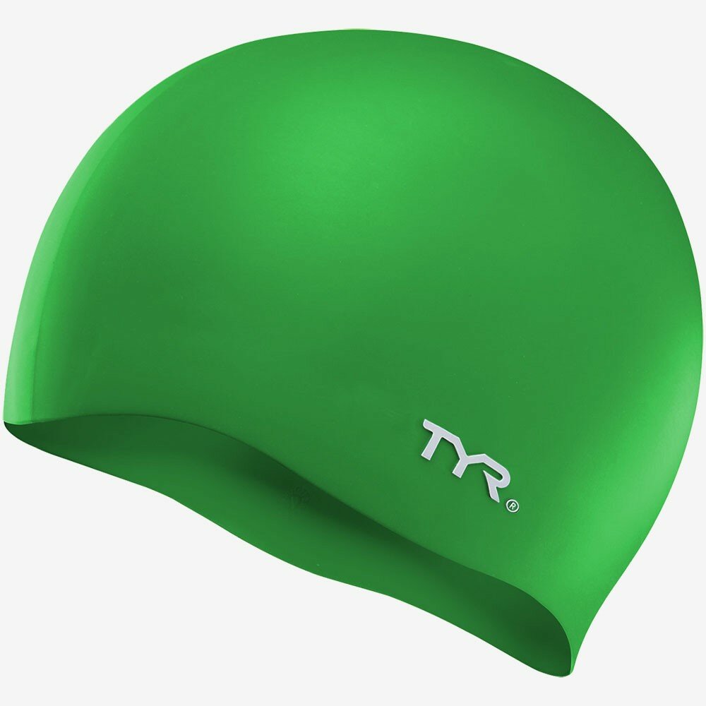 Шапочка для плавания TYR Wrinkle Free Silicone Cap (310 Зеленый, O/S)