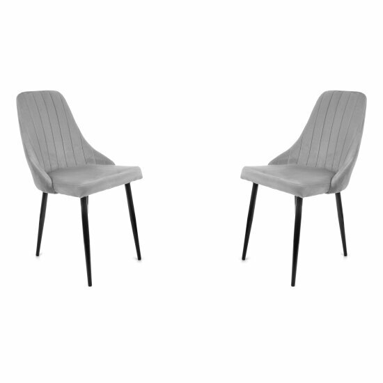 Комплект стульев M-group милан Классика чёрный, серый (2 шт)