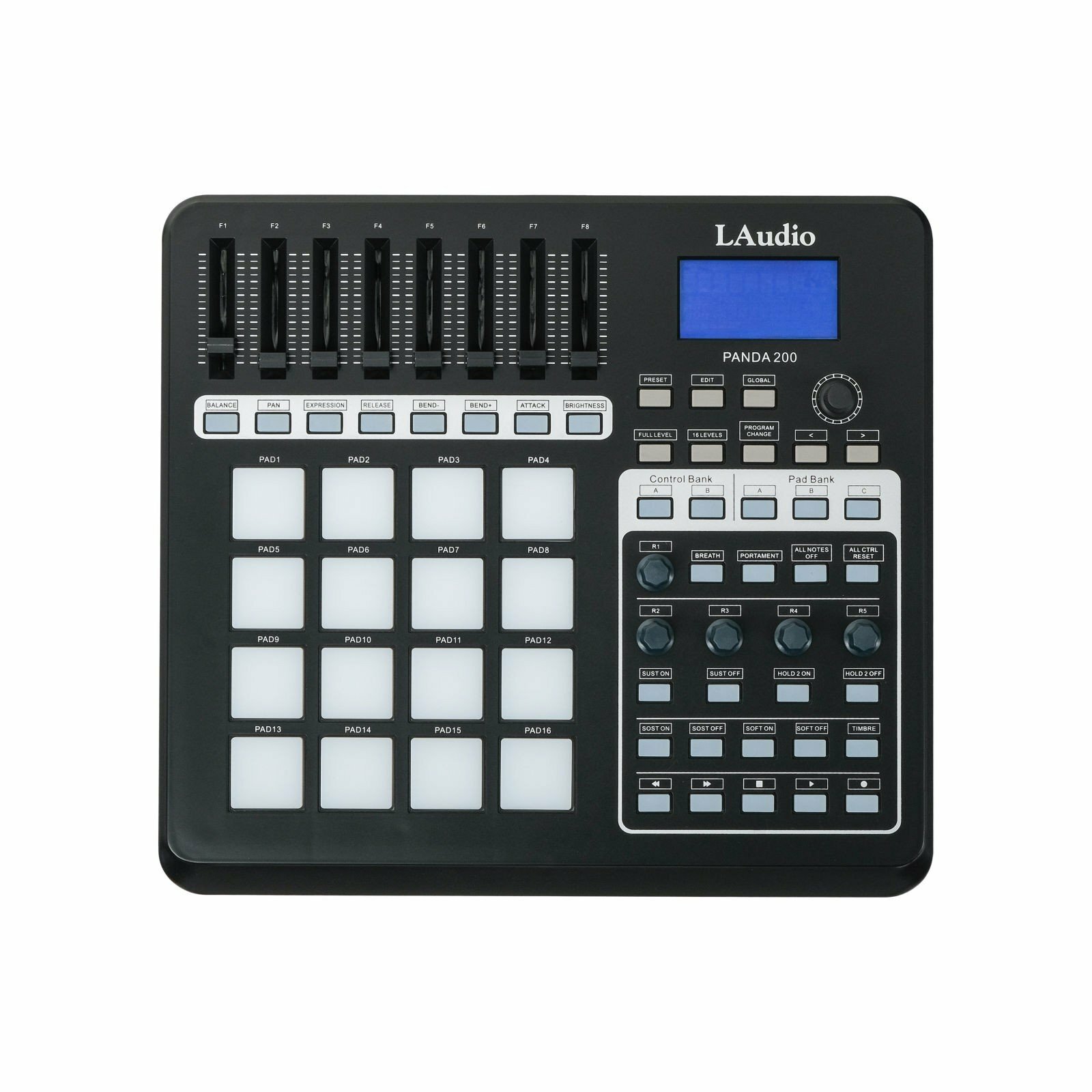 PANDA200 MIDI-контроллер, 16 пэдов, работа без драйверов, LAudio