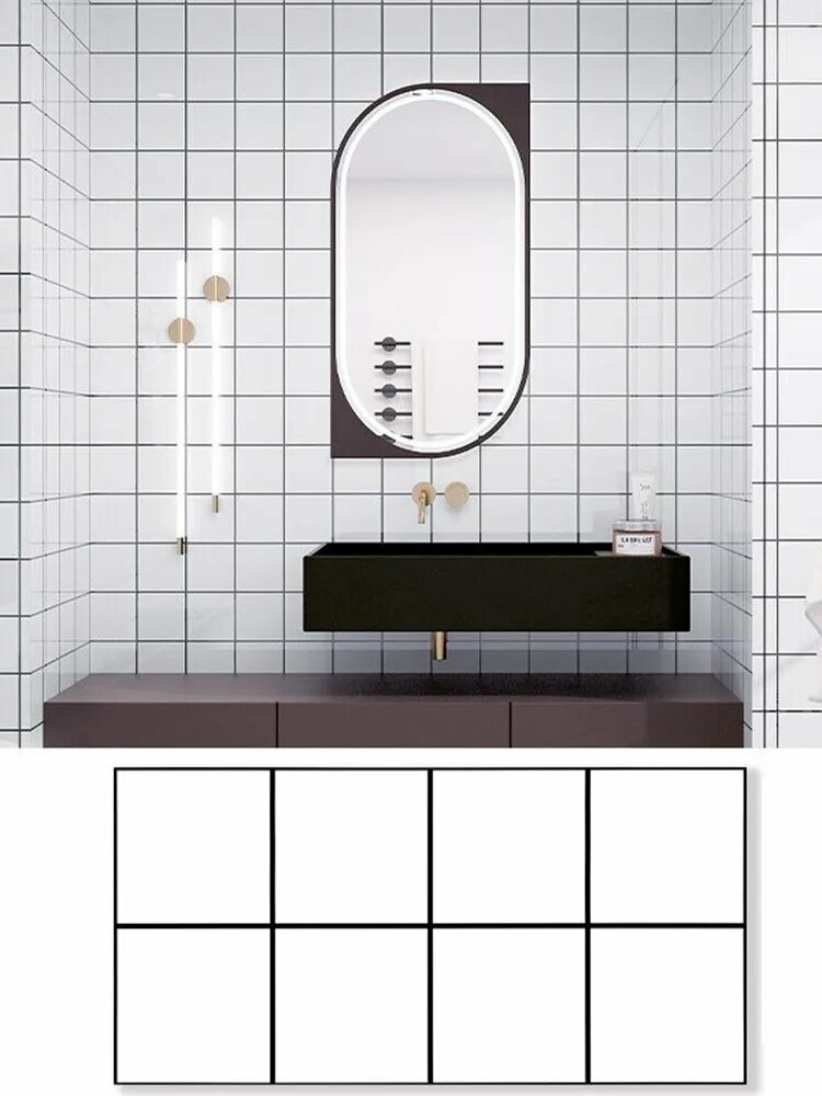 Самоклеящиеся стеновые панели с эффектом мрамора, ПВХ панель 60х30 см, огнестойкие водостойкие и быстрый монтаж, для кухни, ванной, гостиные, спальни, акцентных стен