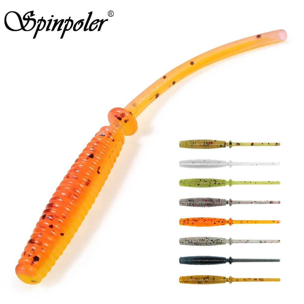 Spinpoler Micro Ajing Worm Color-A, 43 мм, 20 шт. — фото 1